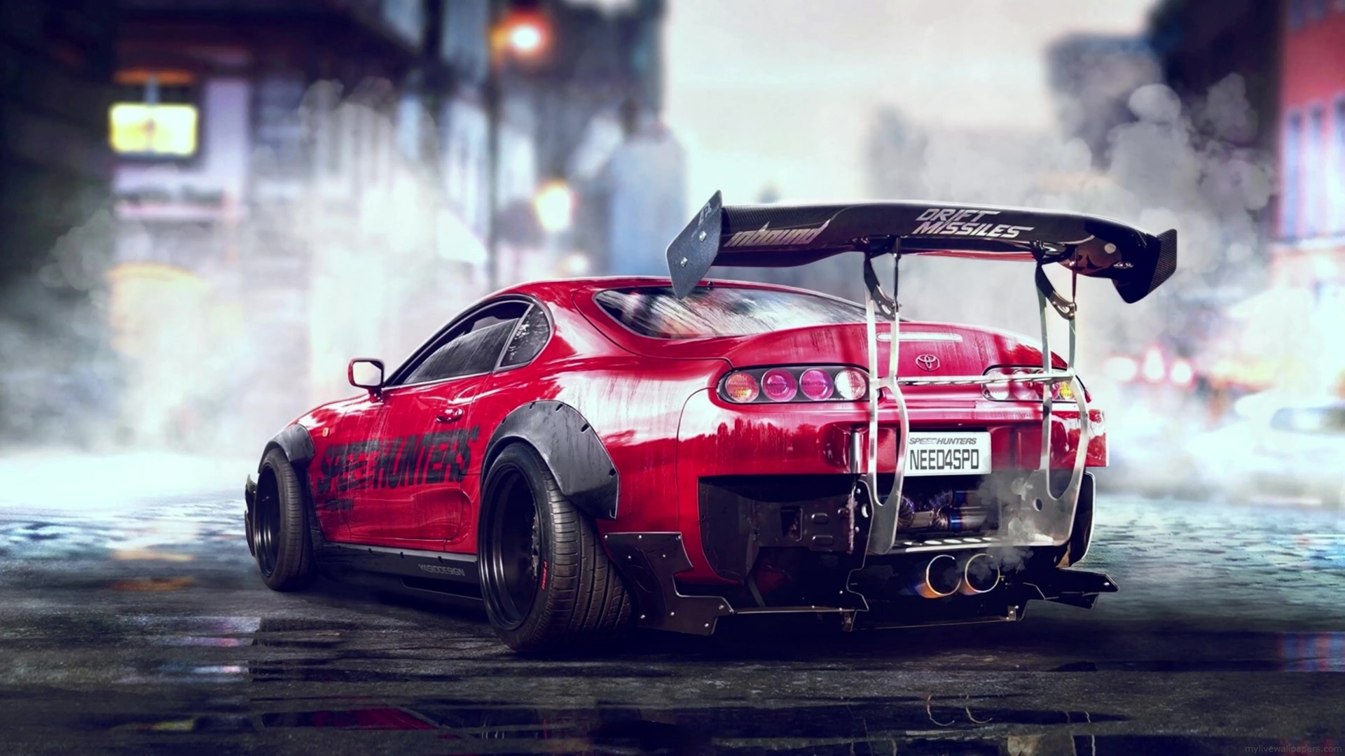 Red Toyota Supra Need for Speed Live Wallpaper - WallpaperWaifu