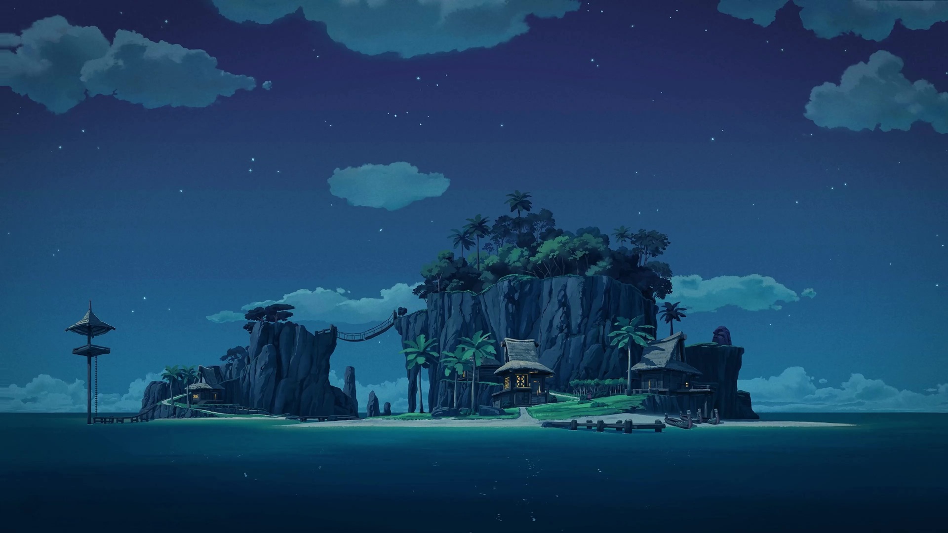 Outset Island Night Live Wallpaper - WallpaperWaifu