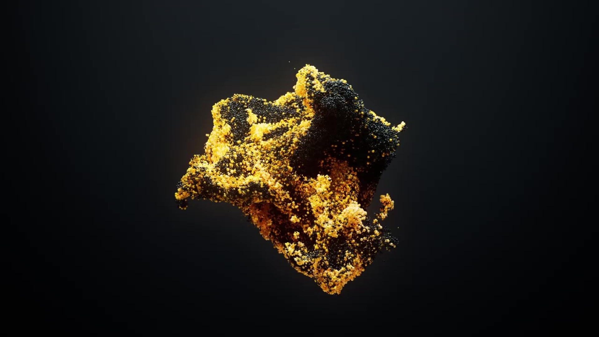 Sand Black Yellow Particles Live Wallpaper - WallpaperWaifu