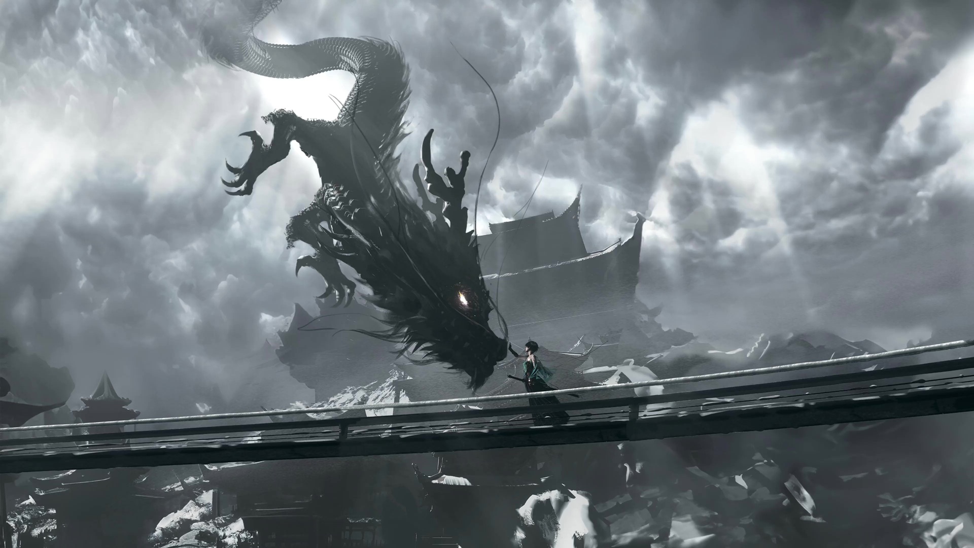 Confronting The Epic Dragon Live Wallpaper - WallpaperWaifu