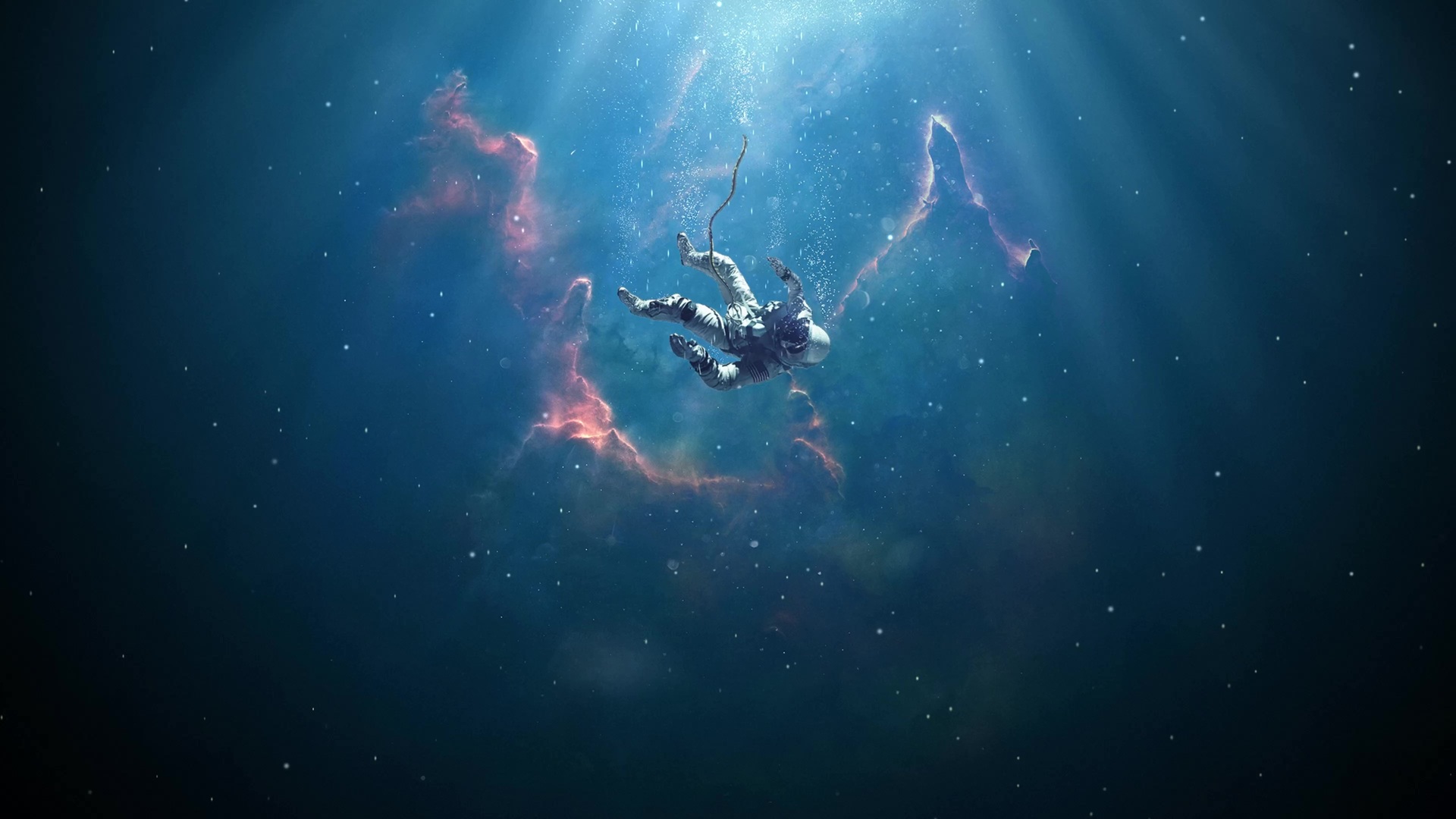 Astronaut Freefall in Space Live Wallpaper - WallpaperWaifu