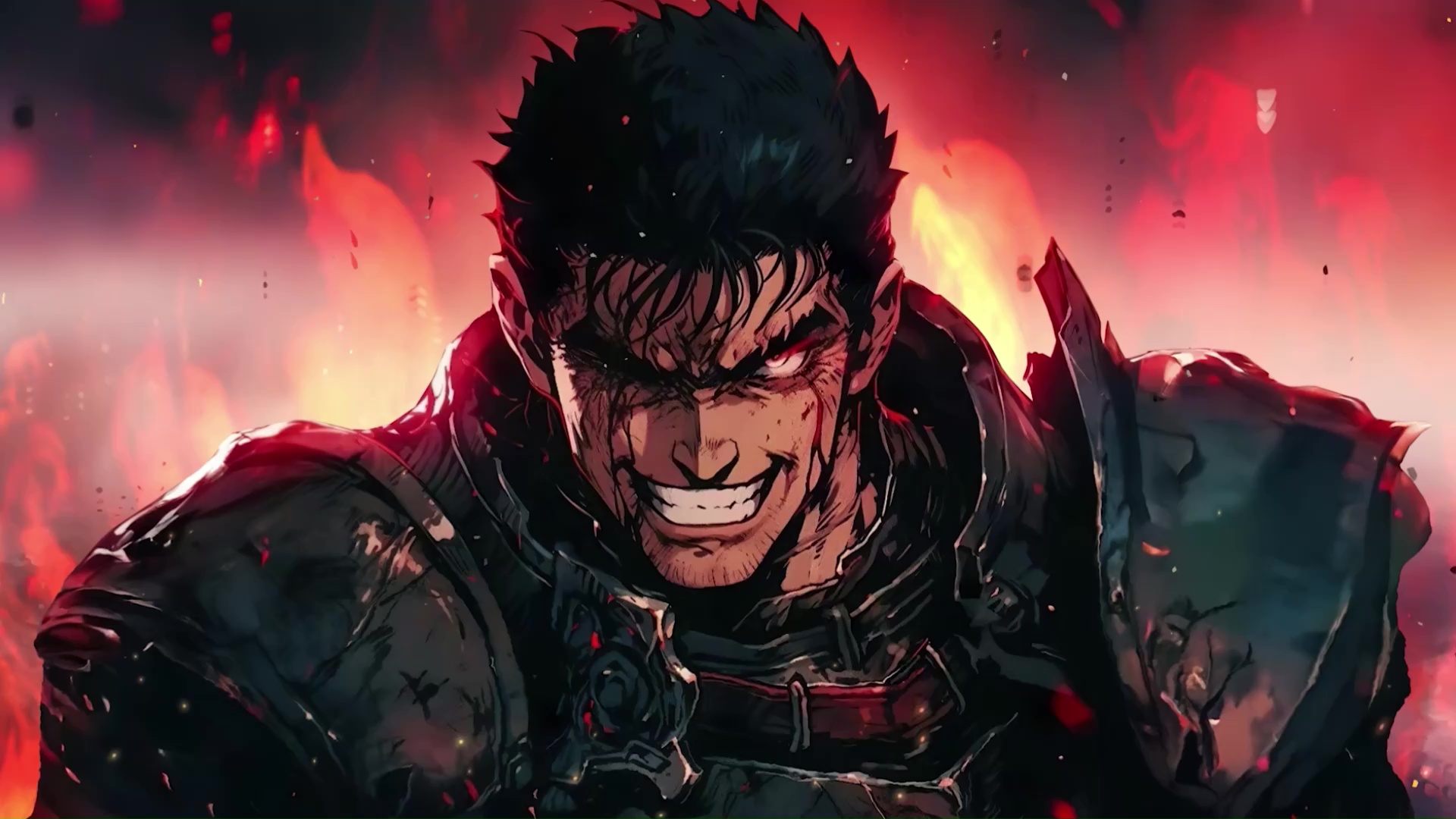 Guts Grinning Berserk Live Wallpaper - WallpaperWaifu
