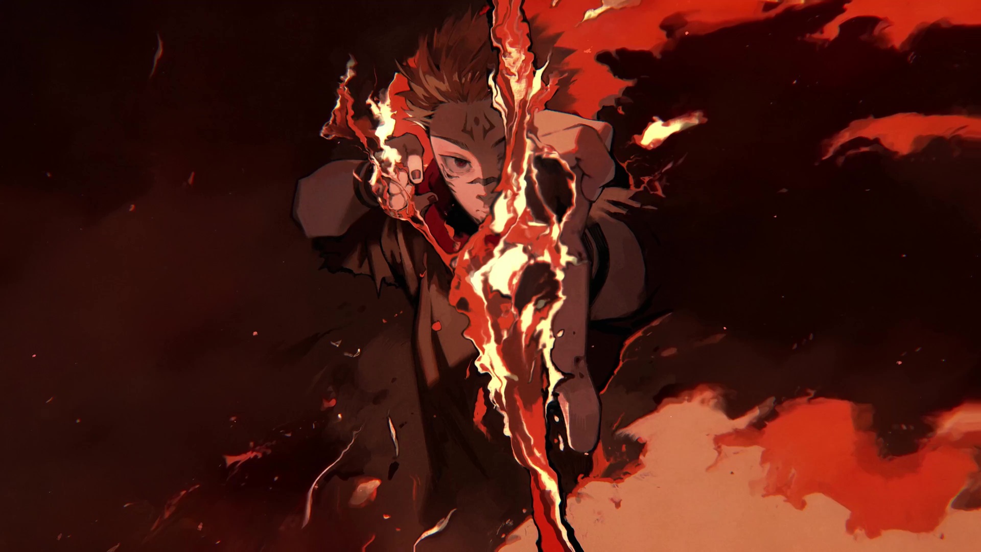 Ryomen Sukuna Fuga Jujutsu Kaisen Live Wallpaper - WallpaperWaifu