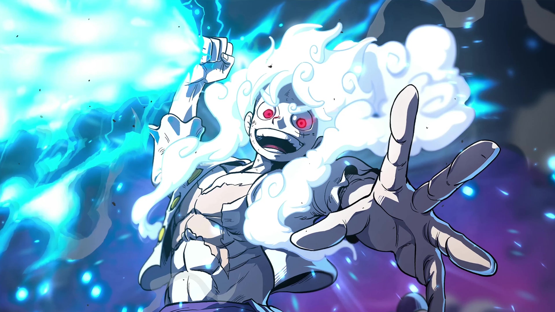 Luffy Gear 5 Lightning Strike One Piece Live Wallpaper - WallpaperWaifu