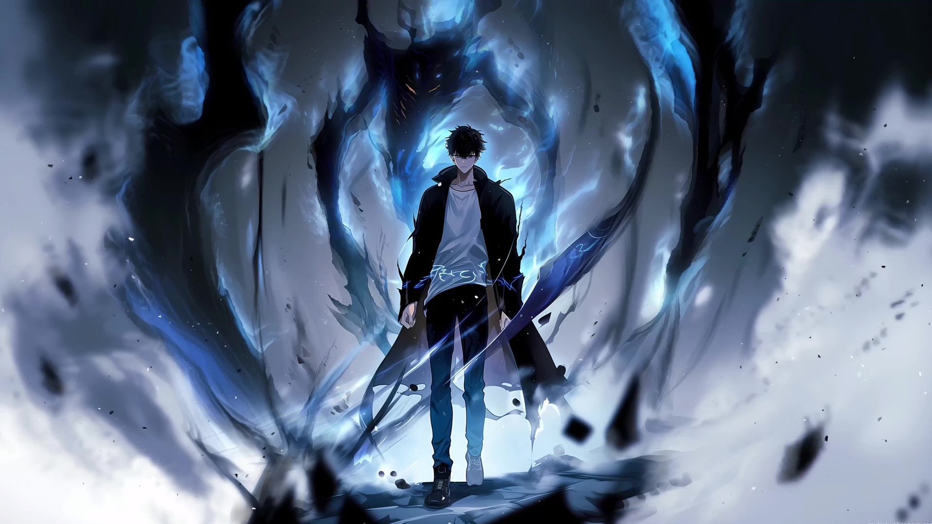 Sung Jin Woo Solo Leveling Live Wallpaper - WallpaperWaifu